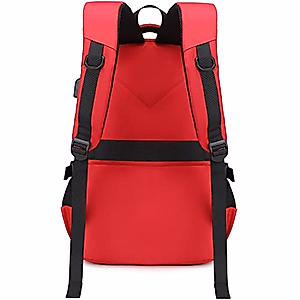 Gikizzi Boys School Backpack for Boys Backpack with Lunch Box Anime Backpack School Bag Bookbag Backpack Set for Boy Girls (Red)