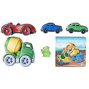 Green Toys Mixer Mini Vehicle Book Bundle