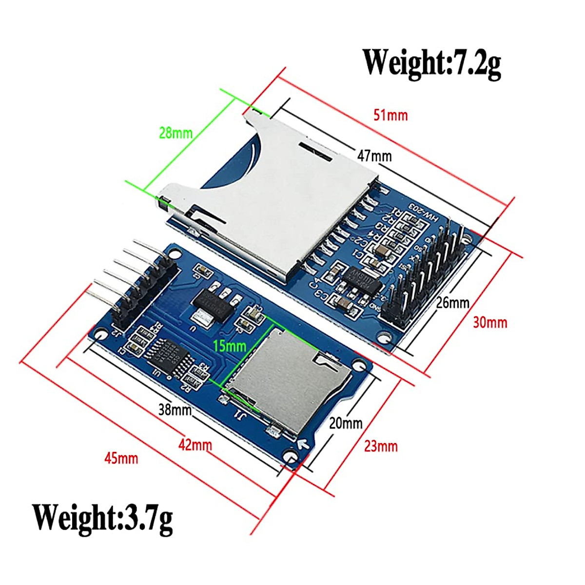 Micro SD Storage Expansion Board Micro SD TF Card Memory Shield Module SPI Suitable for Arduino Promotion-TF Module