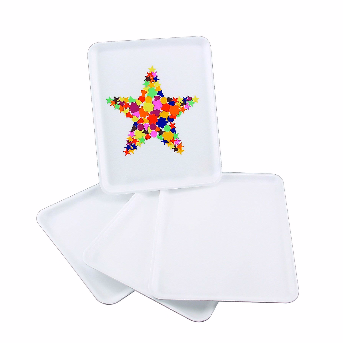 White Foam Meat Trays 9x11-Inch White Tray for Crafts, Food, Painting, 25 Pieces