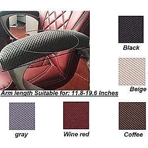 Isccdy Soft Chair Arm Pad Covers Over,Simple Durable Washable Office Chair Armrest Slipcovers Covers Pads (2 Pcs/Set). (Black)