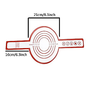 Aesackir Silicone Baking Mat for Dutch Oven Bread Baking,Reusable Mat,Long Handles Sling Transferable Dough,Environmentally Friendly Alternative to Parchment,Baking Tools, 52.5*21.5cm (B-B064)