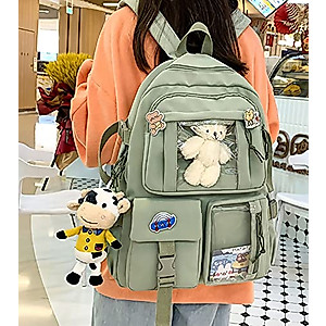 Micjcit College Student Backpack Waterproof And Wear-Resistant Leisure Business Sports Backpack Computer Bag Free Doll
