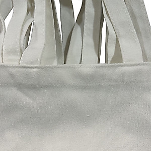 Plain Canvas Tote Bags,Mini Canvas Tote Bag,Small Cloth Tote Bags with Handles,Great for Gift,Promotion and Decor, 2pack White