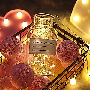 Battery Powered Fairy String Lights 8 Pack 10 ft 30 LED Starry Lights for DIY Mason Jar Wine Bottle Glasses Lighting for Home Bedroom Patio Wedding Christmas Table Decoration (Warm White)