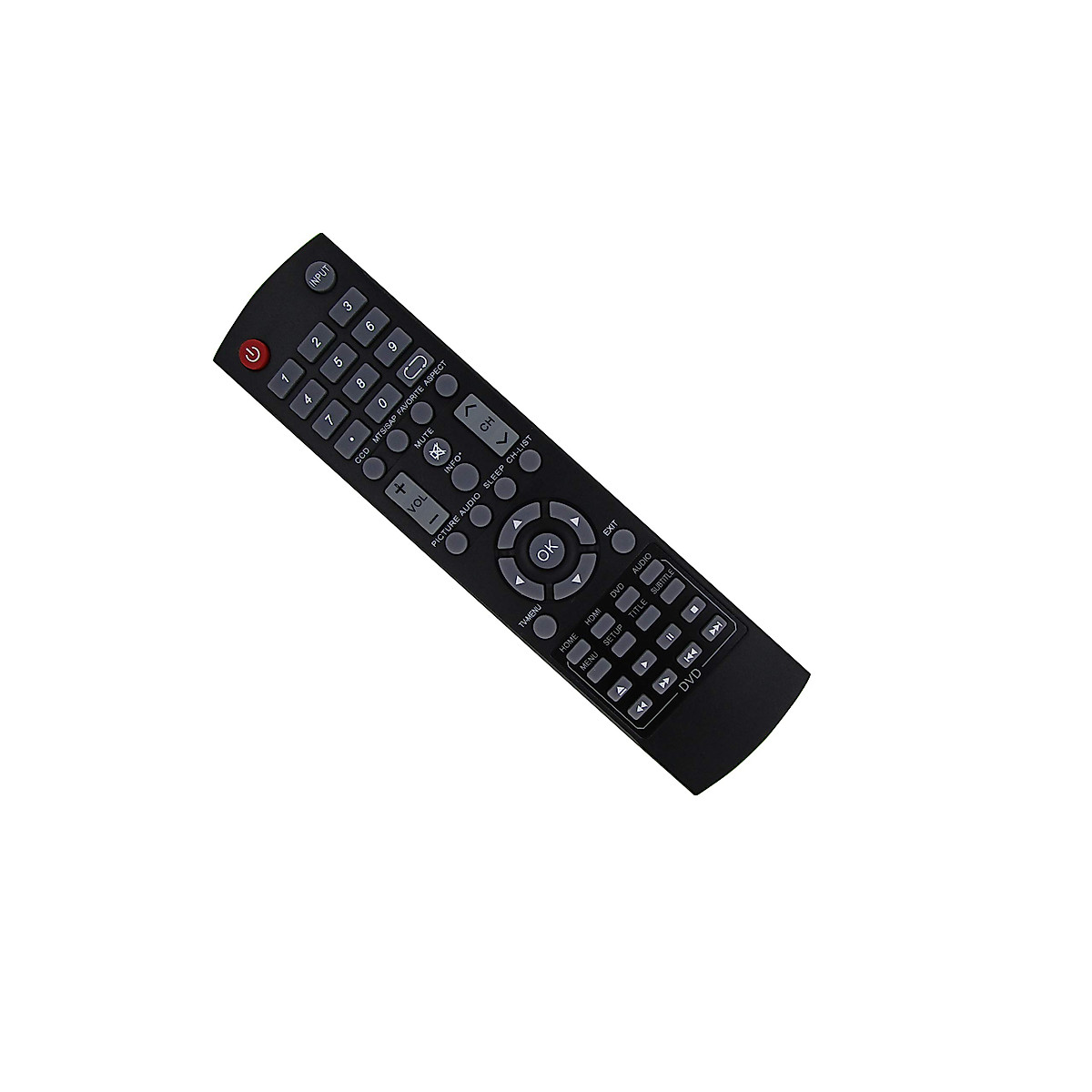HCDZ Replacement Remote Control for Dynex DX-32LD150A11 DX-26LD150A11 DX-26LD150A11A DX-26LD150A11B DX-26LD150A11C DX-26LD150A11D LCD HDTV/DVD Combo