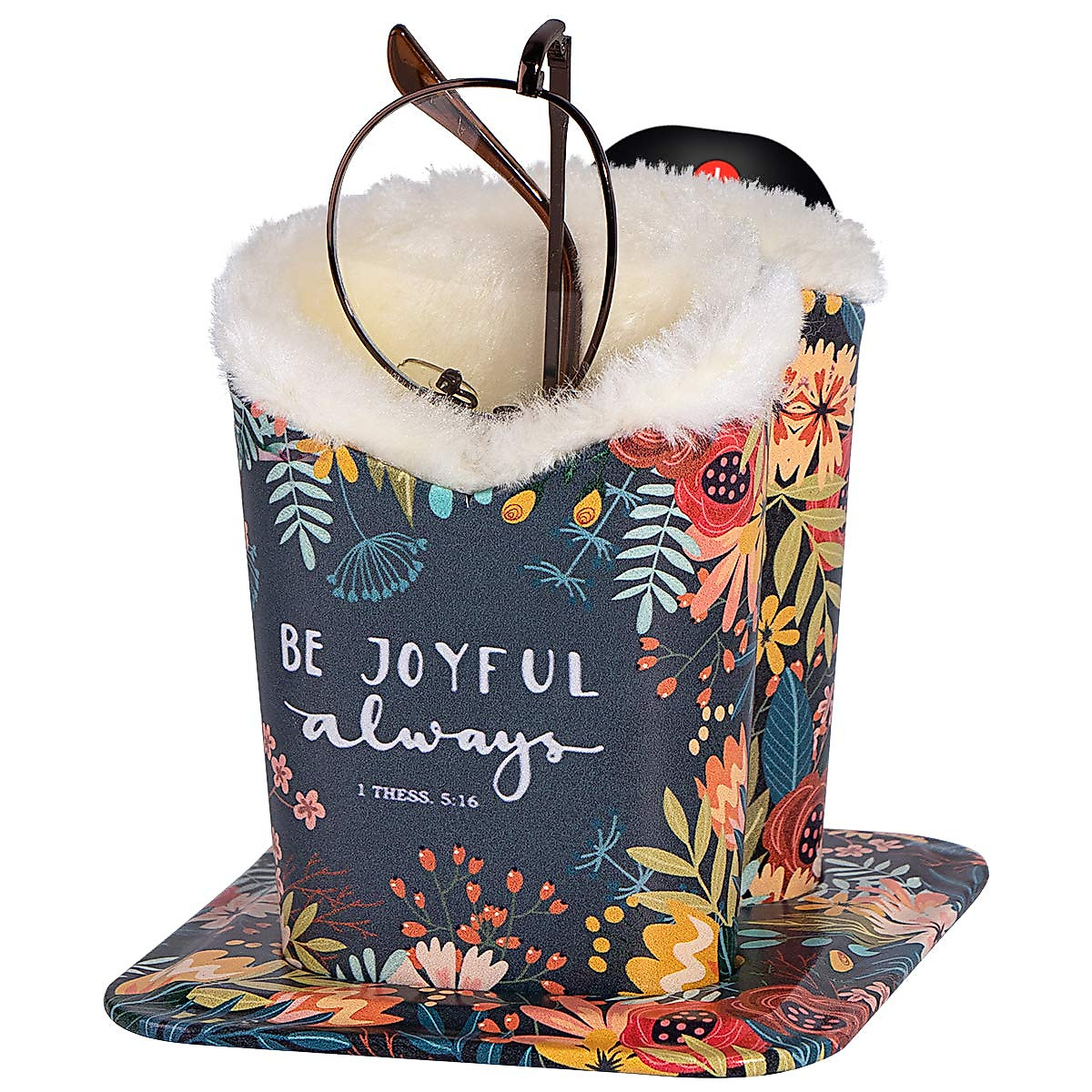 Plush Fluffy Lined Anti-scratch Eyeglasses Holder Protective Glasses Stand Case