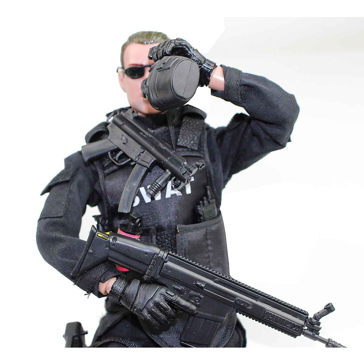 BJPEY 12" Action Figures Toy 1:6 Stand Bendable Soldier Figure Model Toy ( SWAT )