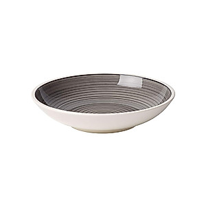 Villeroy & Boch Manufacture Gris Pasta Bowl, 37 oz/9.25 in, Gray