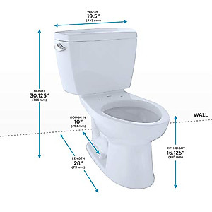 Toto CST744SF.10#01 Drake Bathroom-Hardware, Cotton