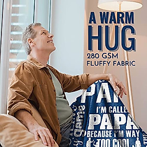 InnoBeta Gifts for Grandpa, Papa, Throw Blanket for Grandfather, Presents from Granddaughters Grandsons for Christmas, Birthday, Father's Day - 50" x 65"