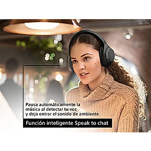 Sony WH-1000XM4 Wireless Premium Noise Canceling Overhead Headphones - 30hr Battery Life, Over Ear Style with Mic for Phone-Call and Alexa Voice Control - Black International Version