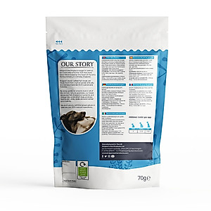 SKIPPER'S Cod Fish Skin Twists Dog Chews - 100% Fish Skin Grain Free Treats for Dogs, High in Protein & Low in Fat, Essential Omega 3 Oils | Great for Teeth (Short, 2.5 Oz)