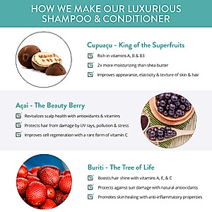 Sulfate-Free Brazilian Natural Shampoo and Conditioner Set