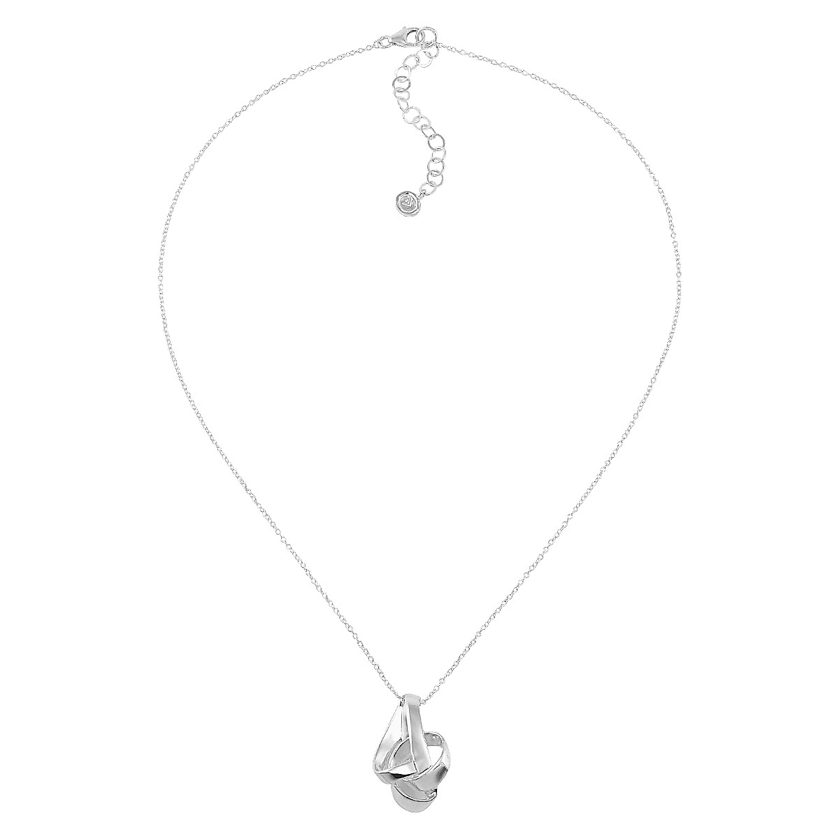 Silpada 'Tied Up' Pendant Necklace in Sterling Silver, 16" + 2"