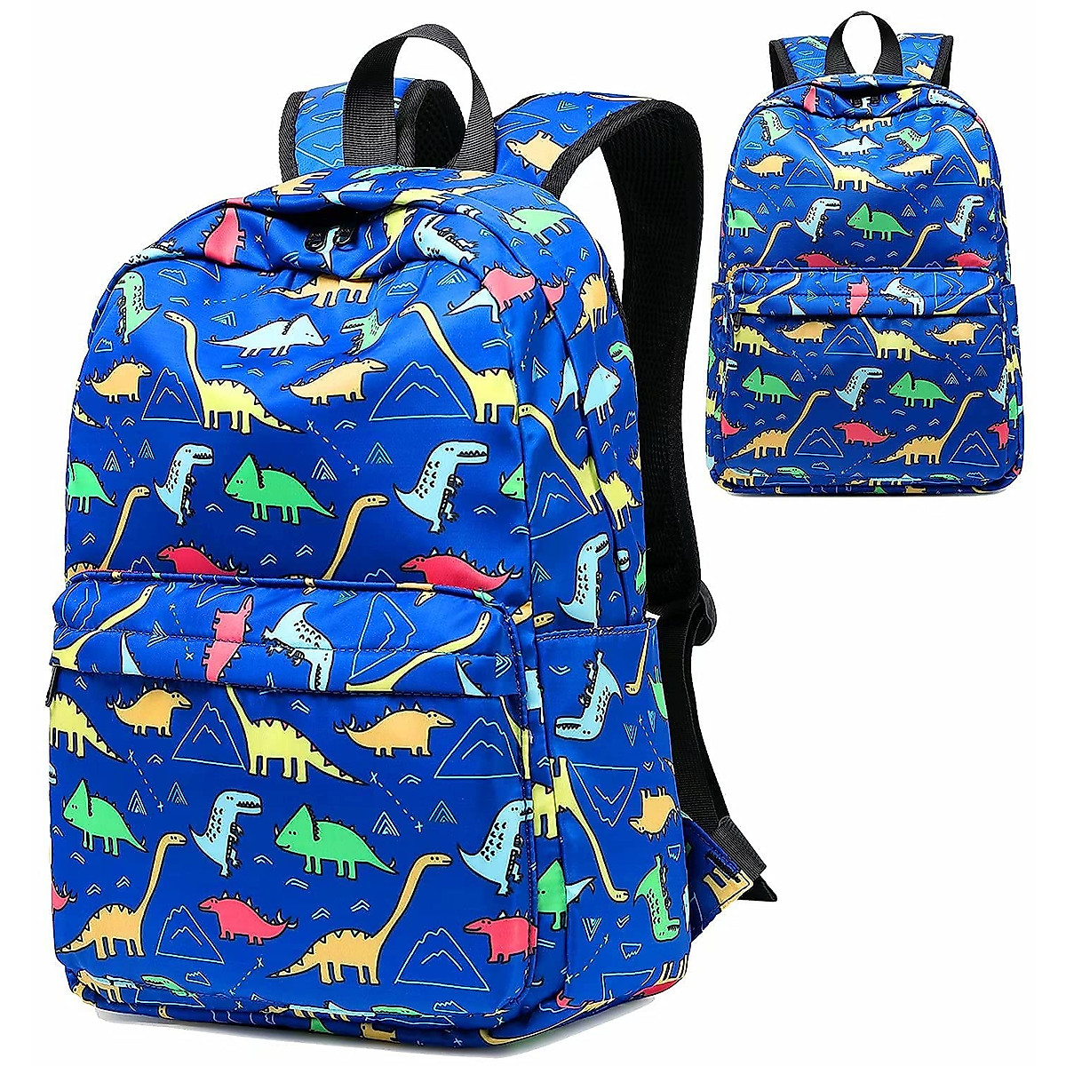 CAMTOP Preschool Backpack for Kids Boys Toddler Backpack Kindergarten School Bookbags (Cute Dinosaur-Dark Blue)