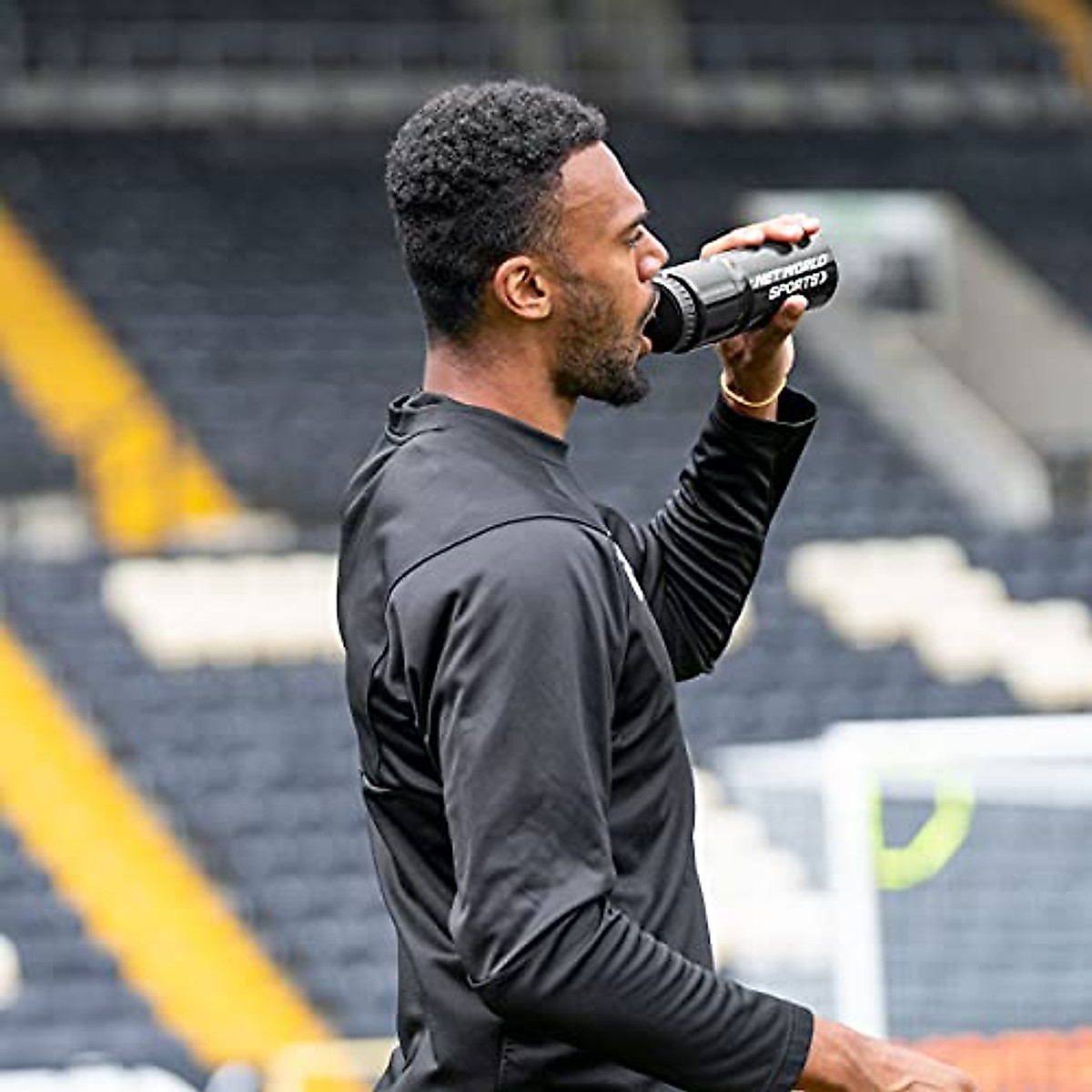 Net World Sports 10 Water Bottles & Carrier [750ml] - BPA Free Plastic Available (Orange)