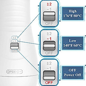 LIVEKEY Pet Hair Dryer, 2 in 1 Pet Grooming Hair Dryer with Slicker Brush, Home Dog Hair Dryer with Adjustable 2 Temperatures Settings, for Small and Medium Dogs and Cats