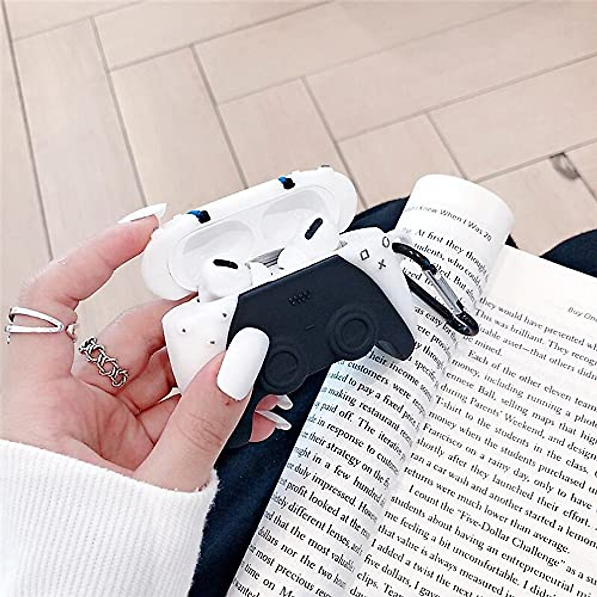 Compatible with Beats Studio Buds Case Cute,3D Cartoon Cute Design Silicone for Beats Studio Buds Case for Kids/Girls/Teens Boys (Handle)