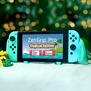 Satisfye - ZenGrip Pro Gen 3 OLED, a Switch Grip Compatible with Nintendo Switch - Comfortable & Ergonomic Grip, Joy Con & Switch Control. #1 Switch Accessories Designed for Gamers (Green)