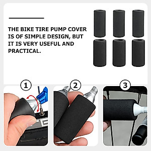 BESPORTBLE 6pcs Co2 Cylinder Set Professional Cycle Pump Cover Bike Inflators Cover High Pressure Pump Cover Cycling Pump Cover Convenient Tire Pump Cover Convenient Bike Pump Cover Air Pump