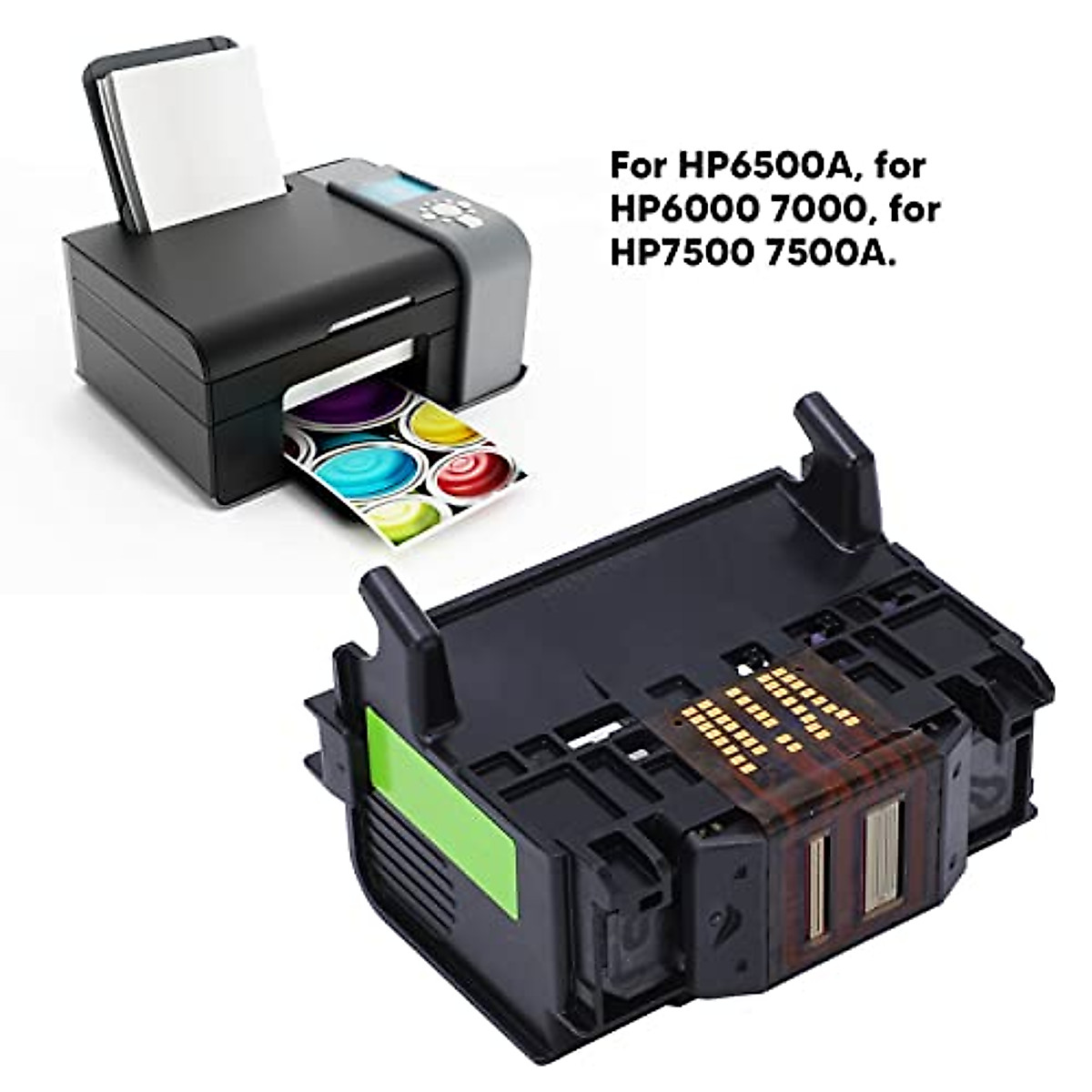 Demeras Print Head, Easy Installation Printhead Perfect Match Good Effect for HP7500 7500A