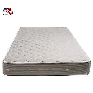 Mytee Products 5.5 Inch Mattress for RV Trailer & Camper 30"x78" - Luxury Foam with Pinstripe Design & Quilted Cover Both Sides - Breathable Trailer Bed Mattress for Truckers