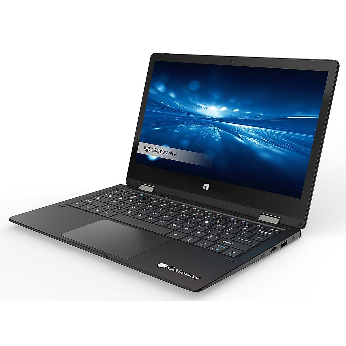 Gateway Newest Touchscreen 11.6 HD 2-in-1 Convertible Laptop in Black Intel N4020 4GB RAM 64GB SSD Mini-HDMI Webcam Windows 10 S