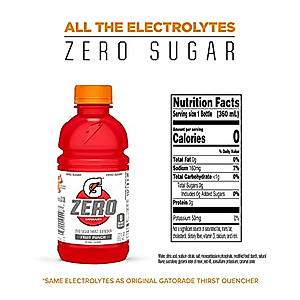 Gatorade Gatorade G Zero Thirst Quencher, Fruit Punch, 12 Ounce, 24 Count, 24 Count