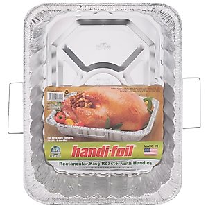Handi Foil, Pan King Roaster Rectangular with Handles 17-1/8 X 12, 1 Count