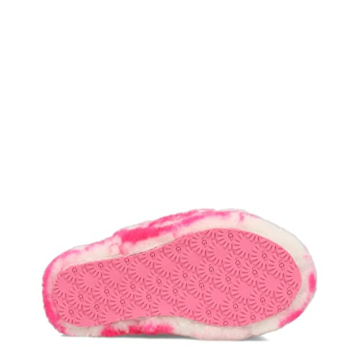 UGG Baby Girls I Fluff Yeah Slide Marble Slipper, Pink Rose/Seashell Pink, 0-1 Infant