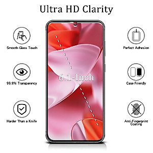 MAYtobe [2 Pack Designed for Samsung Galaxy S23 5G Screen Protector Tempered Glass, Supports Ultrasonic Fingerprint Scanner, Bubble Free, Case Friendly, Easy to Install