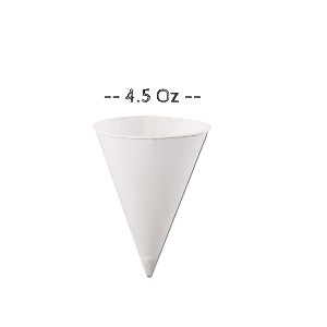 Smygoods Disposable White Paper Cone Cups (Pack of 200-4.5 oz) Eco-Friendly, Leak-Proof, Ideal for Events, Water Coolers, Quick Hydration & Efficient Cleanup