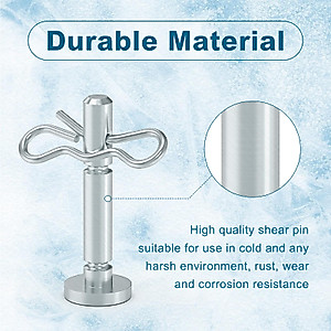 Snow Blower Shear Pins 738-04155 and Cotter Pins 714-04040 Compatible with Craftsman,MTD,Cub Cadet,Troy-Bilt,Yard-Man Snow Blower Fit for 900 Series Two-Stage Snow Thrower Models 2007 and After-6 Pack