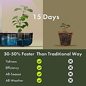 Hydroponics Growing System 12 Pods,LYKO Indoor Garden w/Full-Spectrum 36W Grow Light,Indoor Herb Garden Automatic Timer,Height Adjustable 3.5L Water Tank, Gifts for Women (Gold)