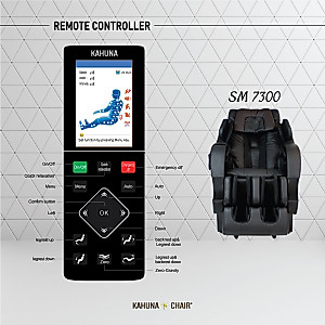 Kahuna Massage Chair SM-7300 Dark Brown/Black for Premium Quality Comfort and Relaxation at Home- Top Performance-Total 9 Auto Programs Including 4 Special Programs with SL-Track Rollers