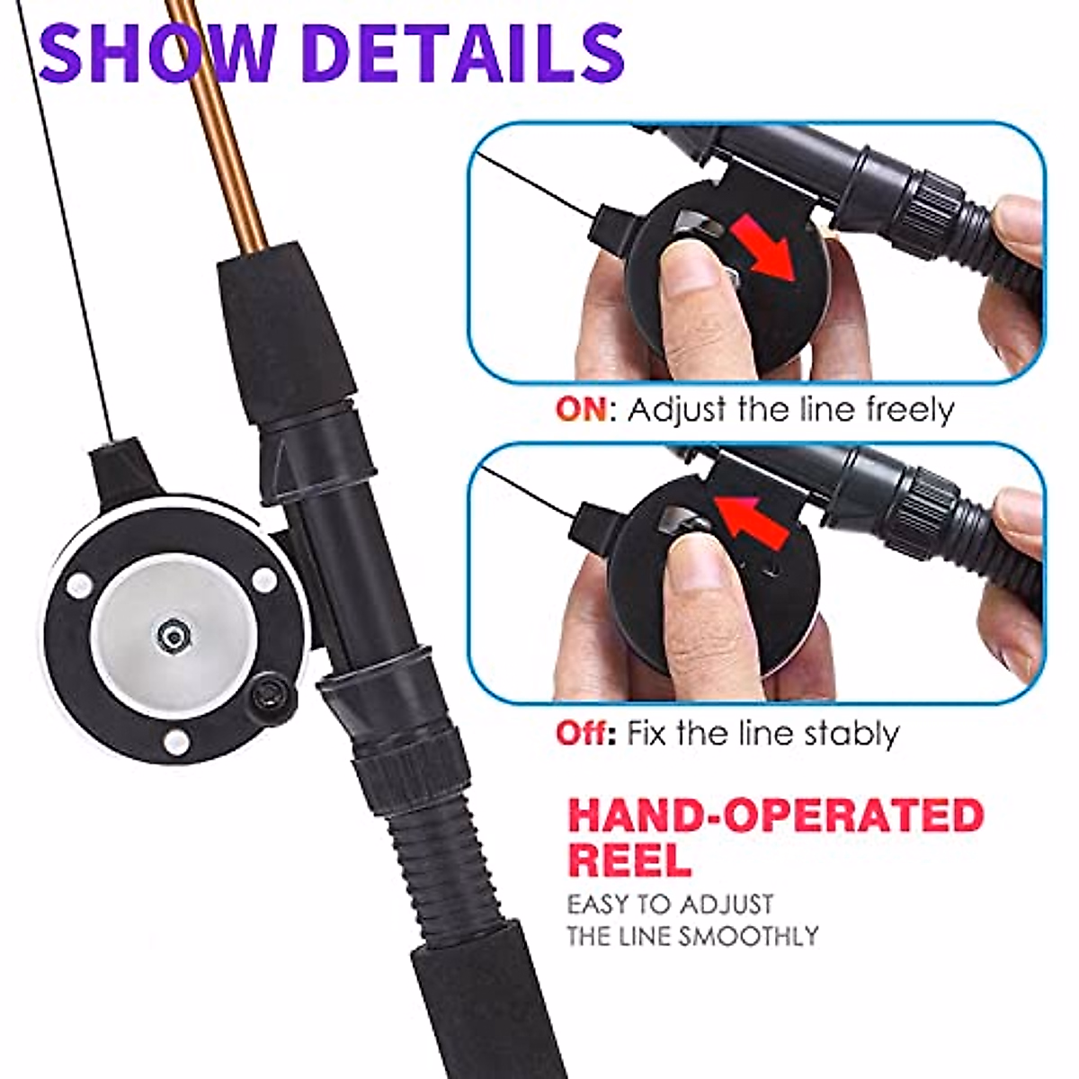 Whefory Retractable Cat Teaser Wand Toy, Cat Toys for Indoor Outdoor Cats Interactive Fishing Rod with 8 Pcs Refills Feather Toy, Plush Mouse Caterpillar & Fish