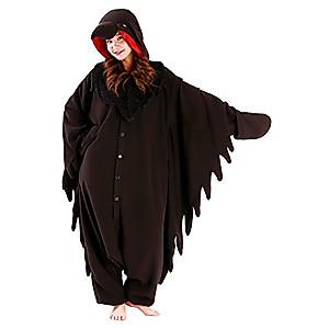 Halloween Raven Kigurumi Onesie Costume