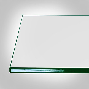 Dulles Glass 60" Square Glass Table Top - Tempered - 1/4" Thick - Flat Polished Glass - Eased Corners