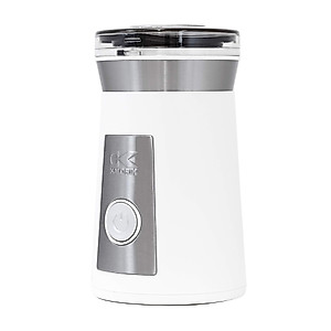 Kalorik Modern Multifunctional Coffee & Spice Grinder, White and Stainless Steel