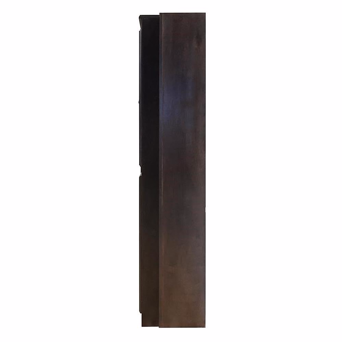 BOWERY HILL Traditional 72" 15-Shelf Wood Bookcase Wall with Doors in Espresso