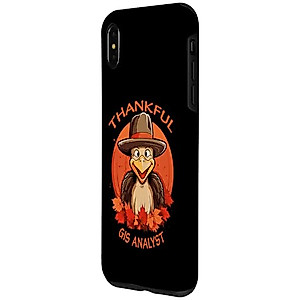 iPhone XS Max GIS Analyst Funny Thanksgiving Turkey & Fall Case