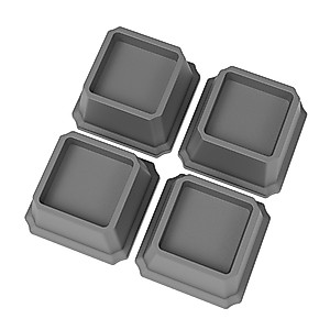 Napnapday Bed Risers 2 Inch Heavy Duty Bed Furniture Elevators, 1,500 lbs Lifts Up Riser for Sofa and Table Set of 4, Grey