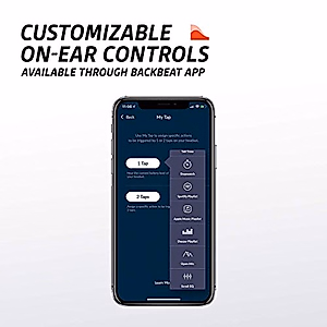 BackBeat FIT 6100 Wireless Bluetooth Headphones, Sport, Sweatproof and Water-Resistant, Pepper Grey (Renewed)