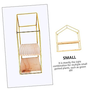 LIFKICH Wall Shelf Floating Corner Shelves Picture Shelf Ledge Decorative Wall Holder Household Decor Floating Wall Shelves Picture Frame Stand Layered Floating Shelf House Decor Metal