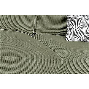 Legend Vansen 7PCS Corduroy Flexible Combination Sofa Sectional, Olive