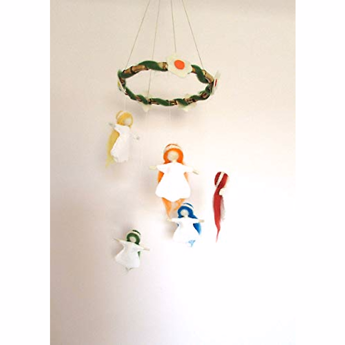 Fairies Mobile for Crib, Waldorf Mobile for Nursery Decor