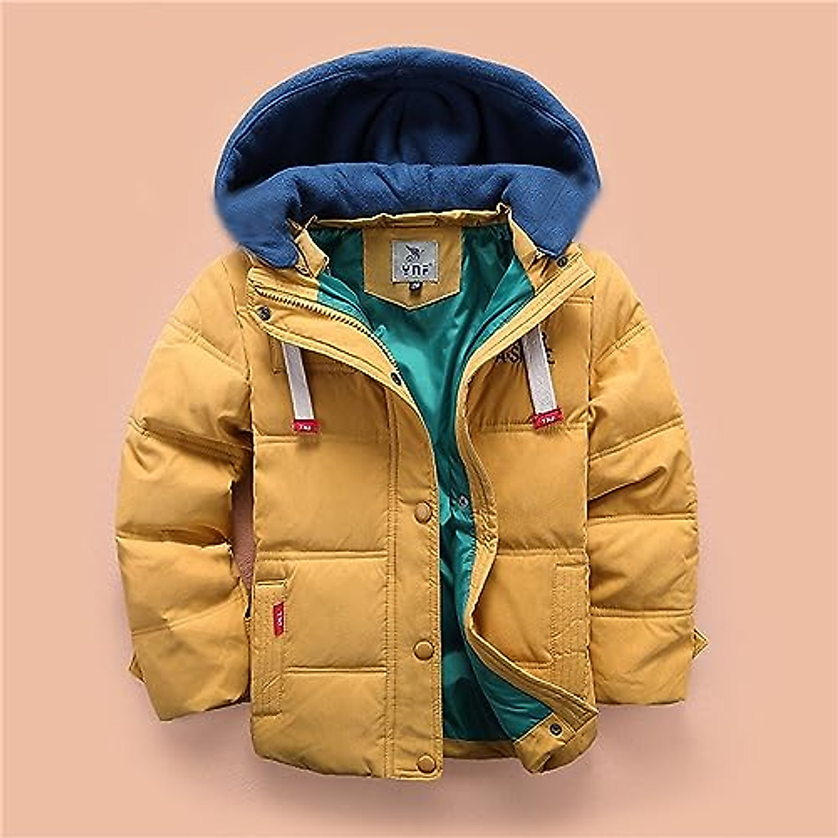 Girls Little Long Quilted Padded Light Puffer Coat Fleece Snowsuit Outerwear Bear Cardigan Kids Winter Coat Outerwear
