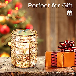 STRN Wax Melts Warmer, Crystal Wax Warmer, Electric Wax Melter Burner, Wax Melt Warmer for Wax Melts, Valentines Day Gifts, Home Office Fragrance Decorations for Mom