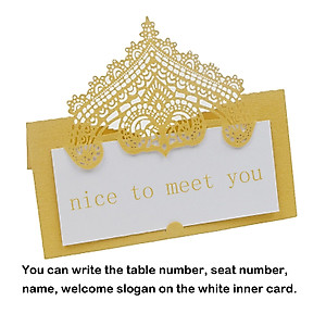 QI XIN 100Pcs Place Cards for Table Setting Decor Name Cards Tend Cards for Wedding Banquets Dinner Parties Bridal Shower